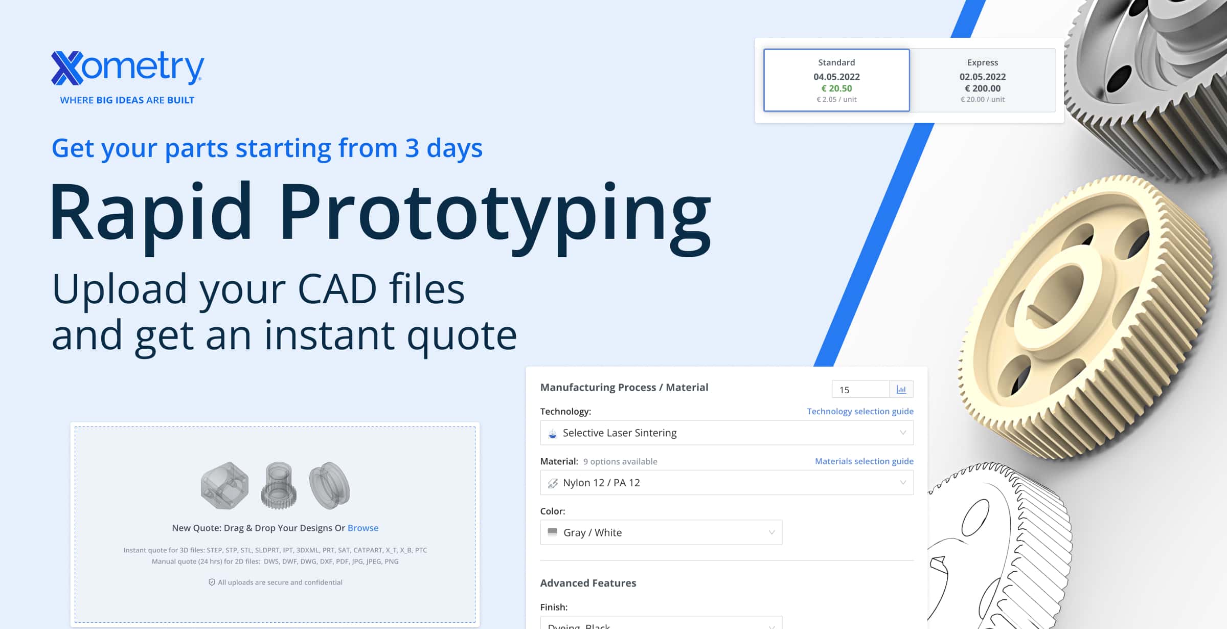 Rapid Prototyping Services | Xometry Türkiye