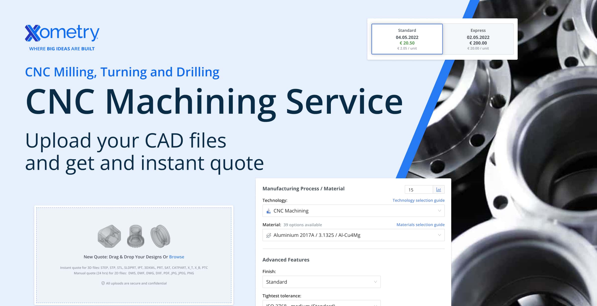 Online CNC Machining Service | Xometry Türkiye