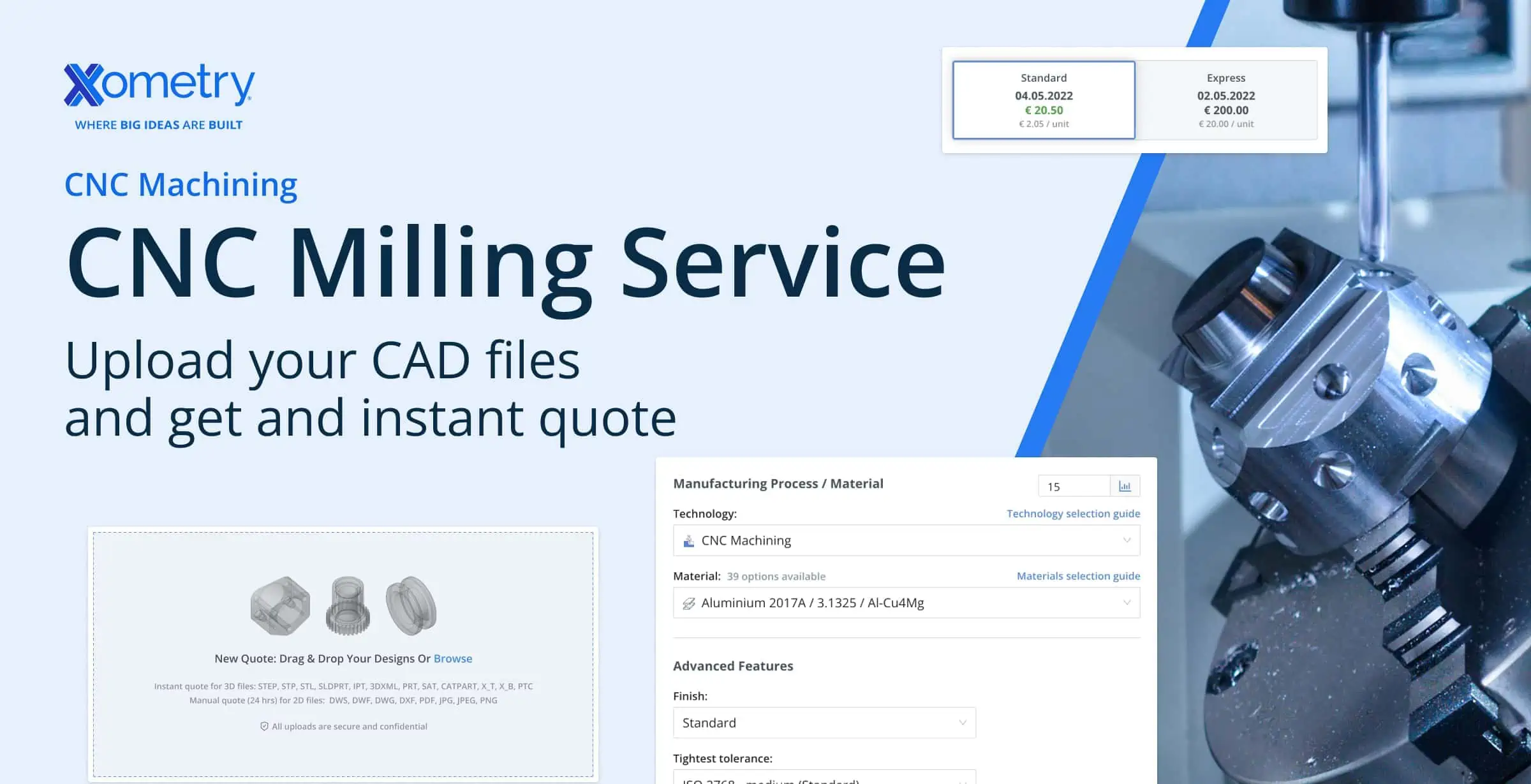 Online CNC Milling Service | Xometry Turkey