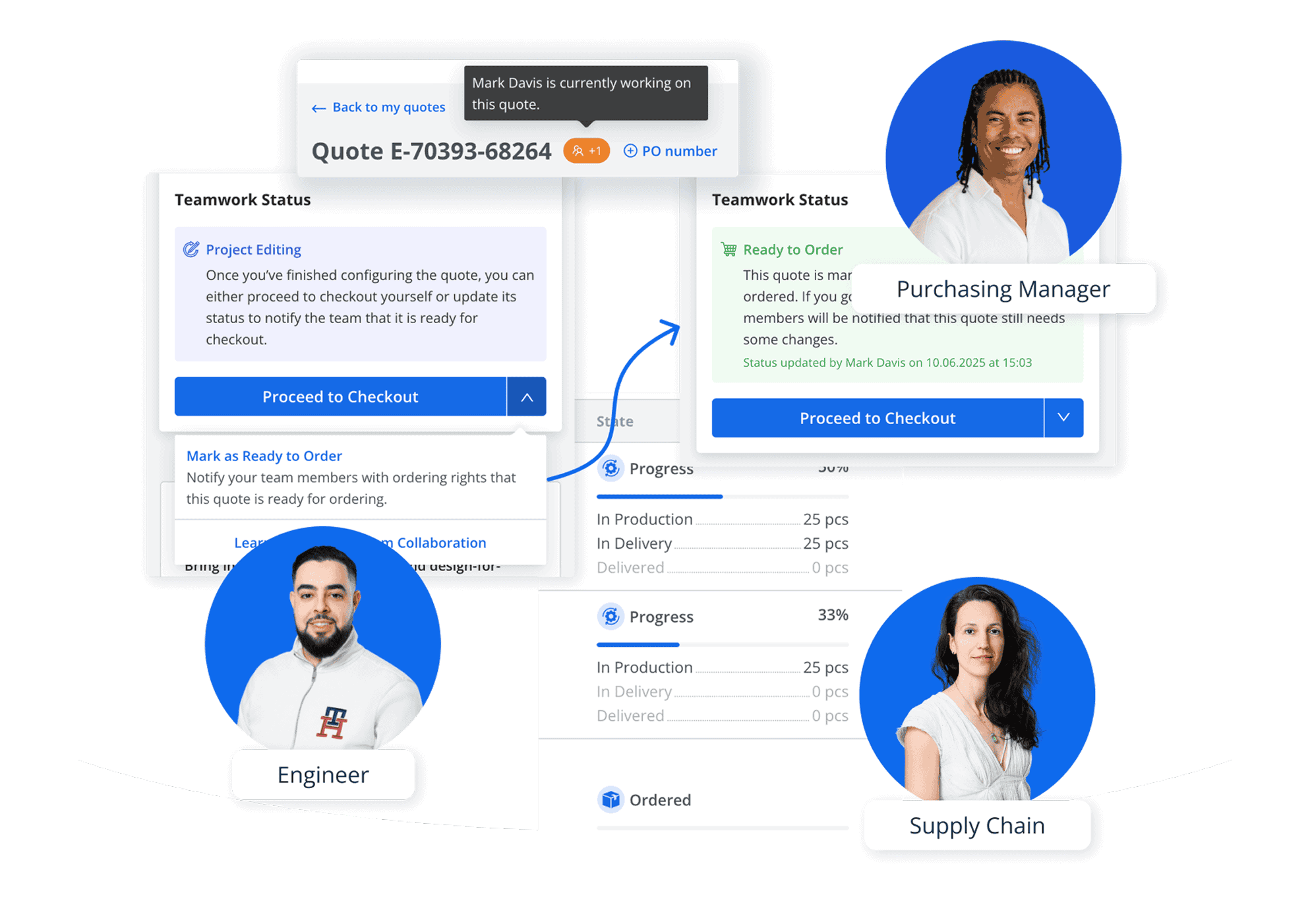Collaborate in Real Time with Xometry Teamspace | Xometry Türkiye